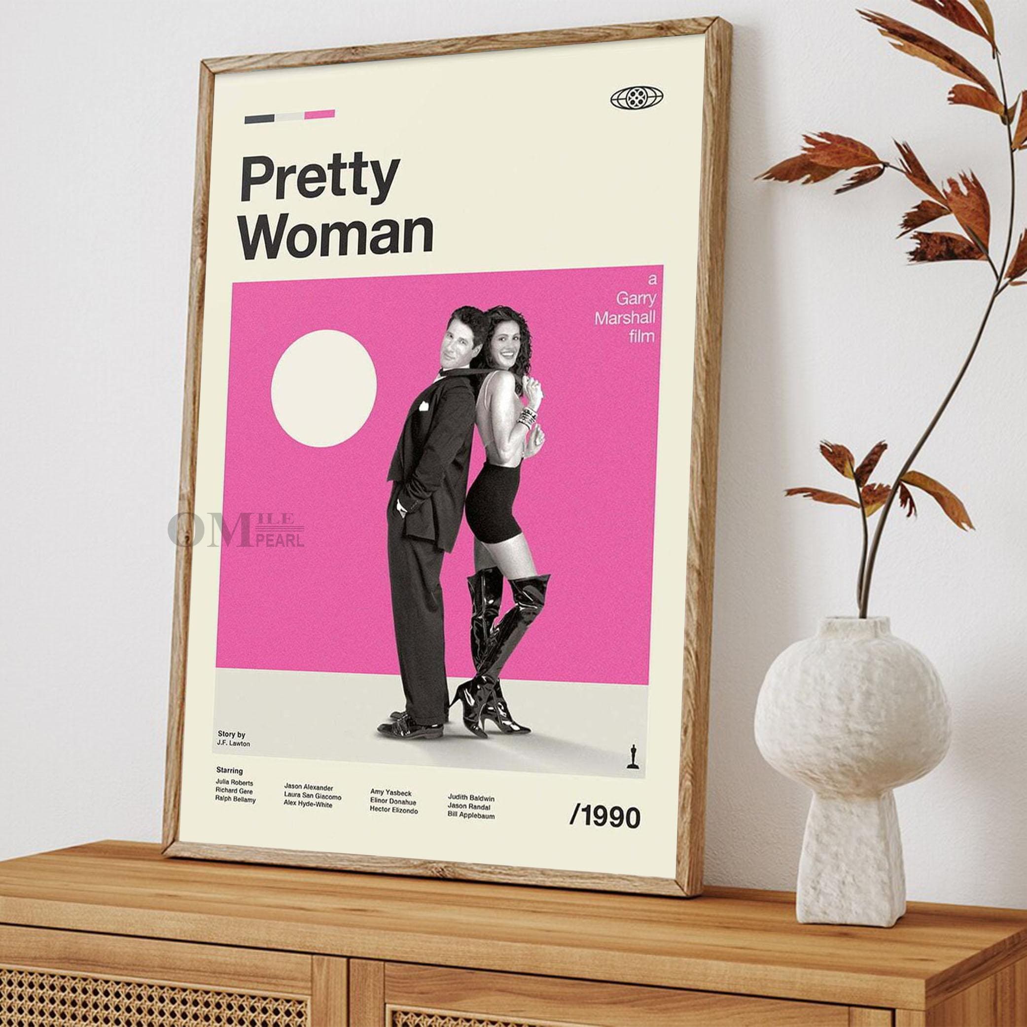 Mid Century Modern Pretty Woman Posters Retro Movie Print - Etsy