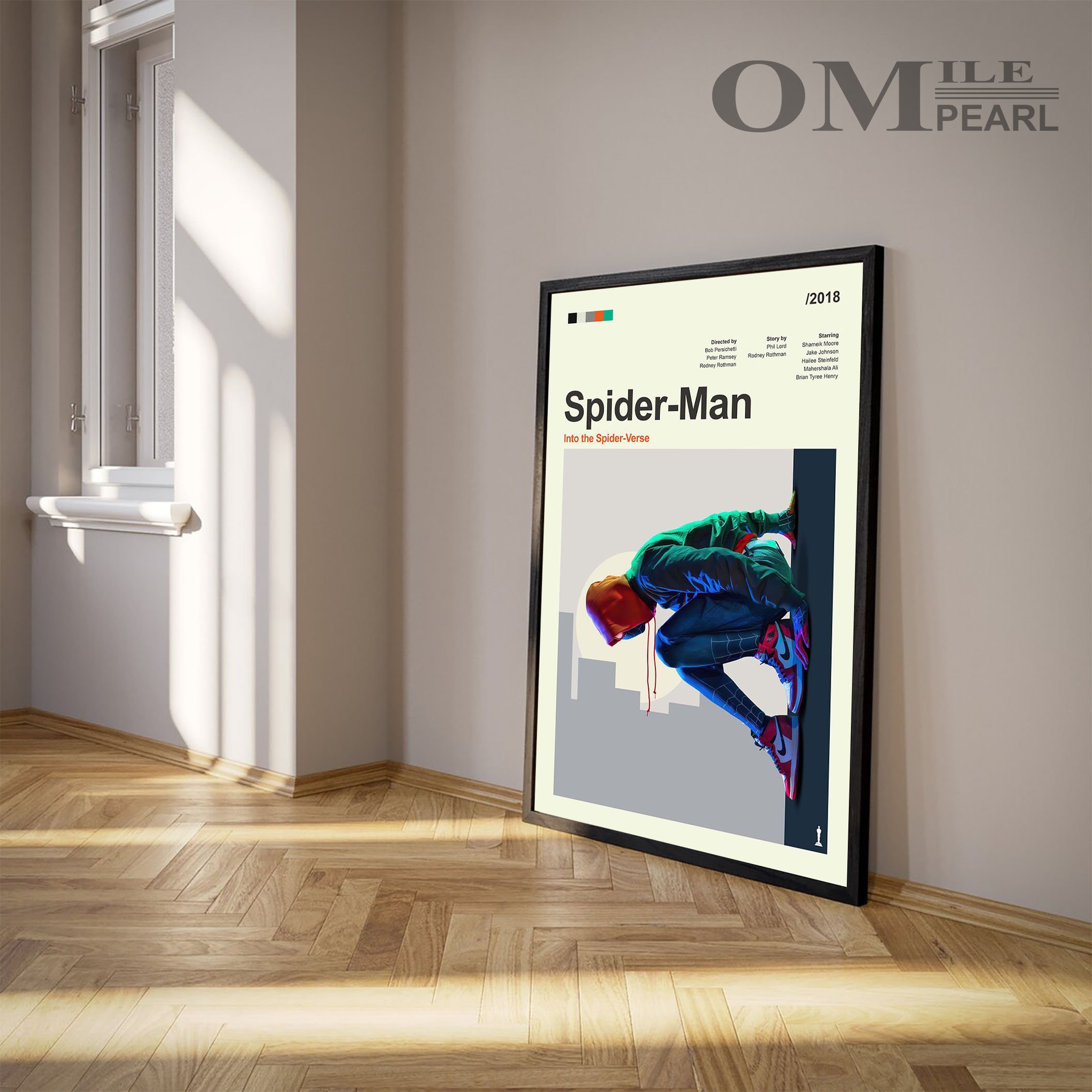 Mid Century Modern Spider-man: Into the Spider-verse Movie Poster ...