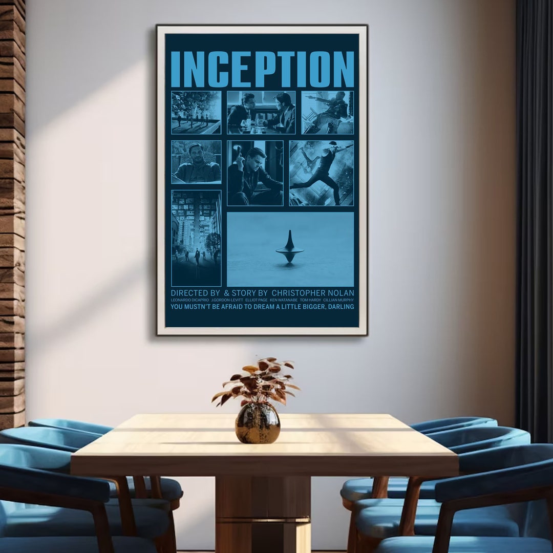 Inception Movie Poster, Christopher Nolan Film Poster, Inception Art ...