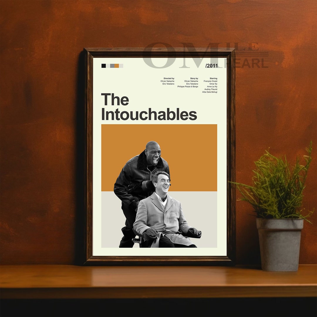 Mid Century Modern the Intouchables Movie Poster, Retro Movie Print ...