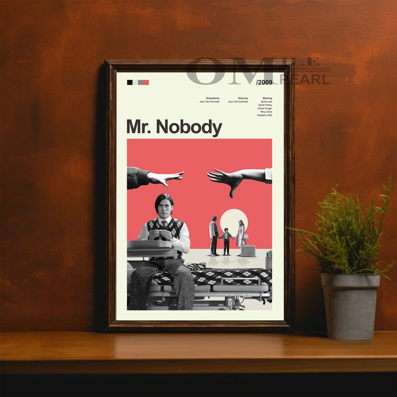 Mid Century Modern Mr Nobody Movie Poster, Retro Movie Print, Modern ...