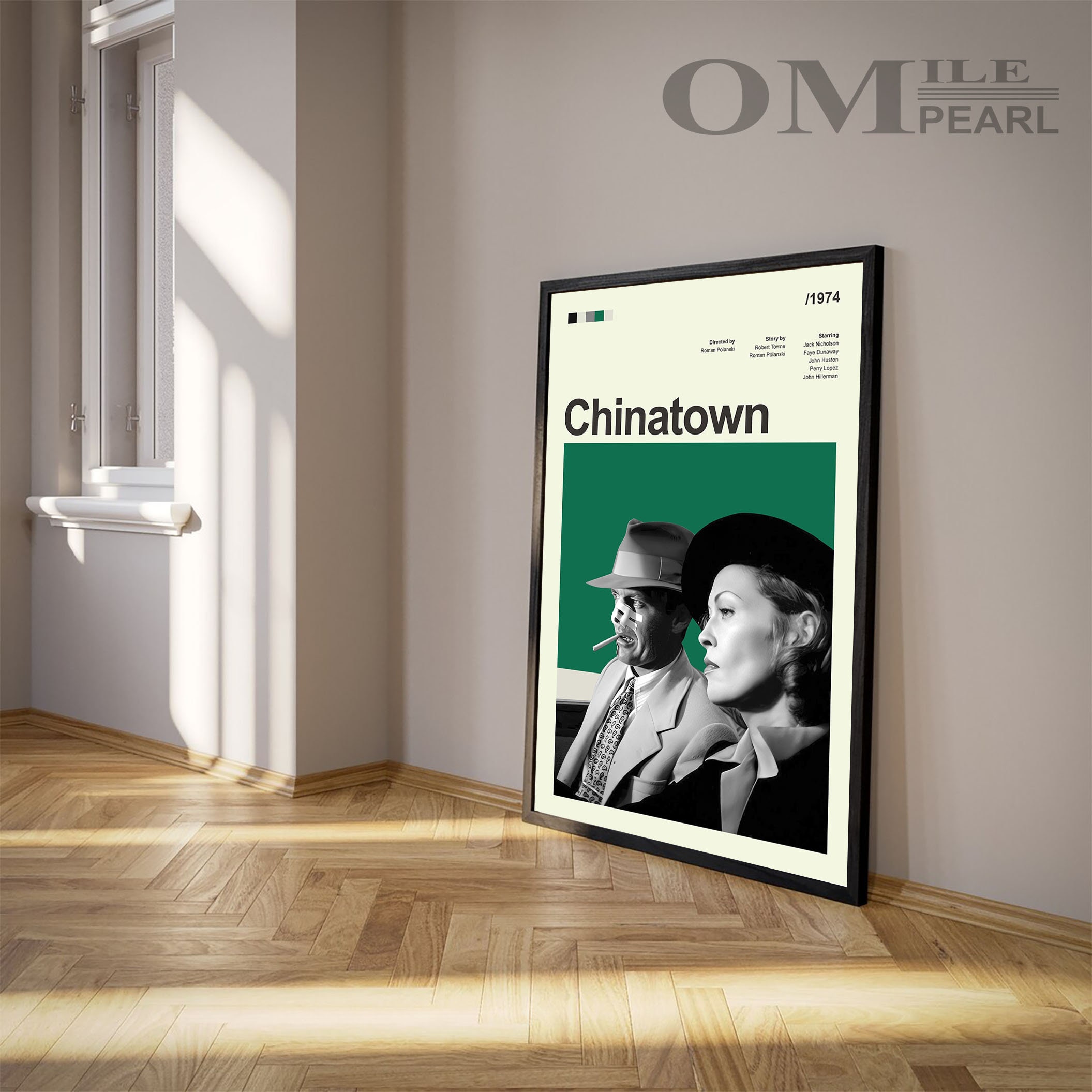 Mid Century Modern Chinatown Poster Retro Movie Print Modern - Etsy