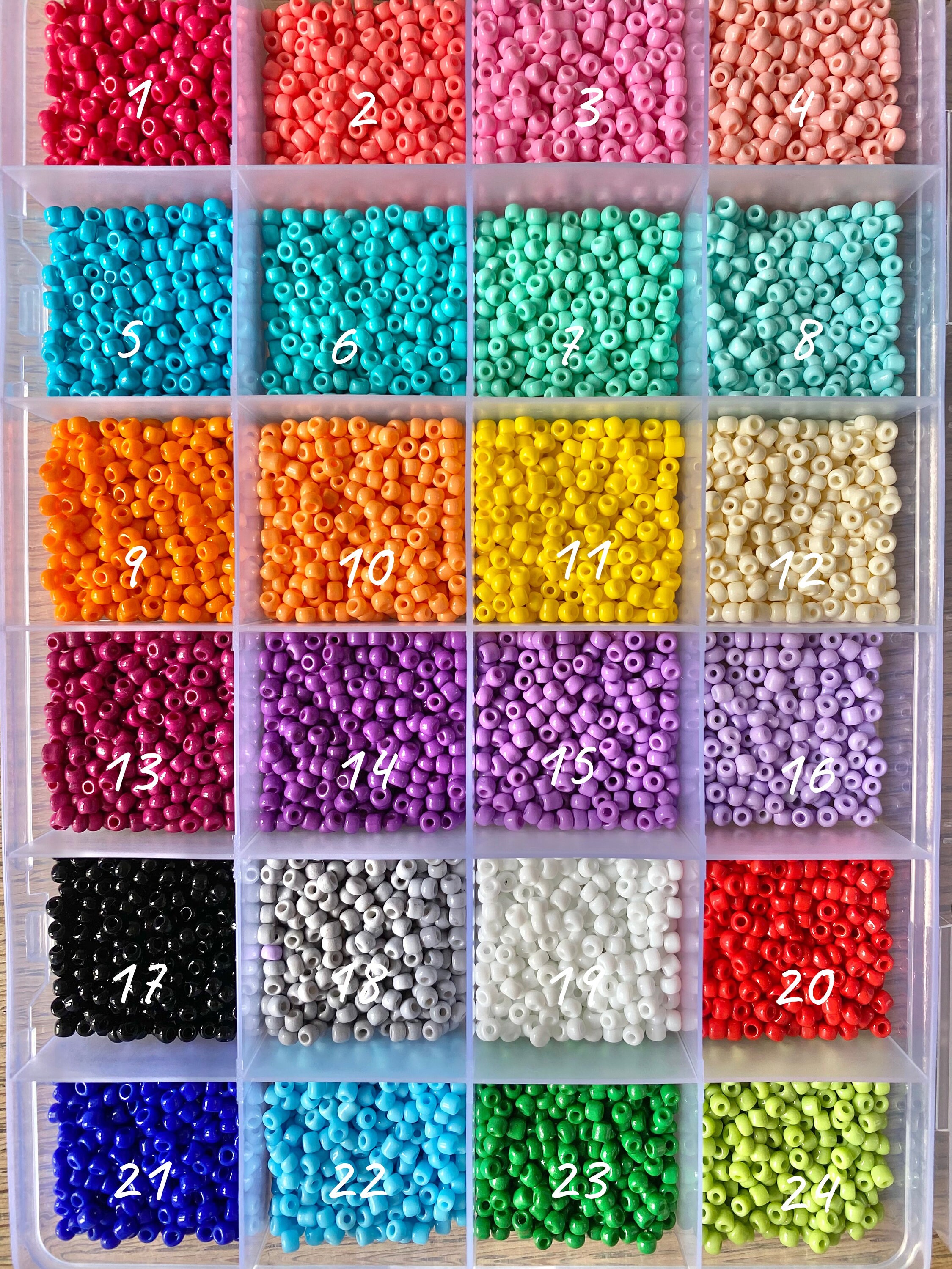 Personalised High Quality Seed Bead Name Bracelet Chose Your Text and ...