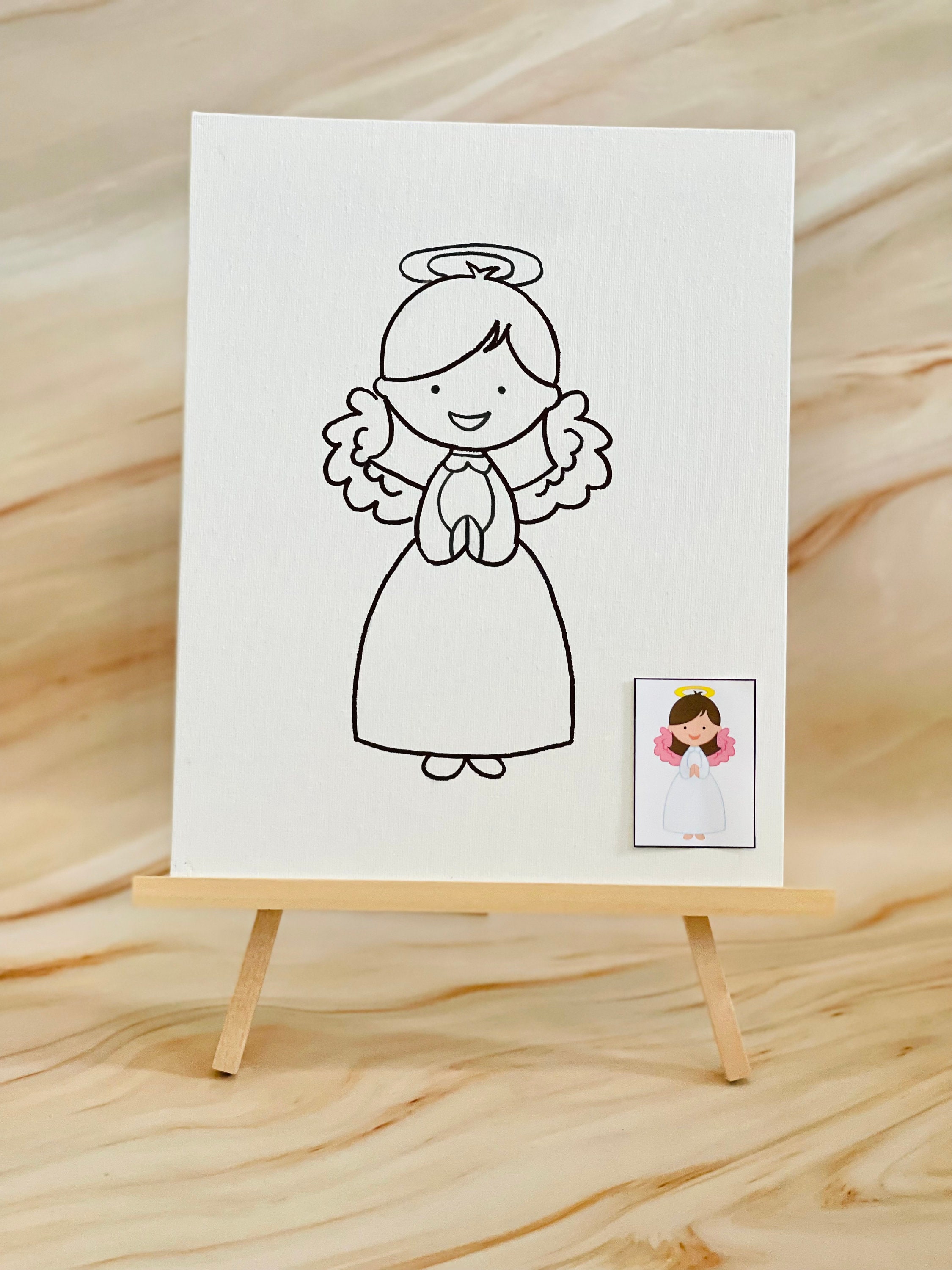 First Communion Art Kit, First Communion Girl Idea, Girl Baptism Favors ...