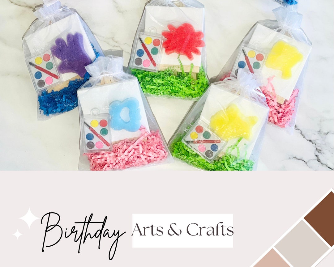Kids Mini Art Kit for Party Activities - Fun Sponge Shapes and Crafts ...
