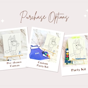 All-in-one Creative Bluey Paint Party Kit: Fun Birthday Craft Set for ...