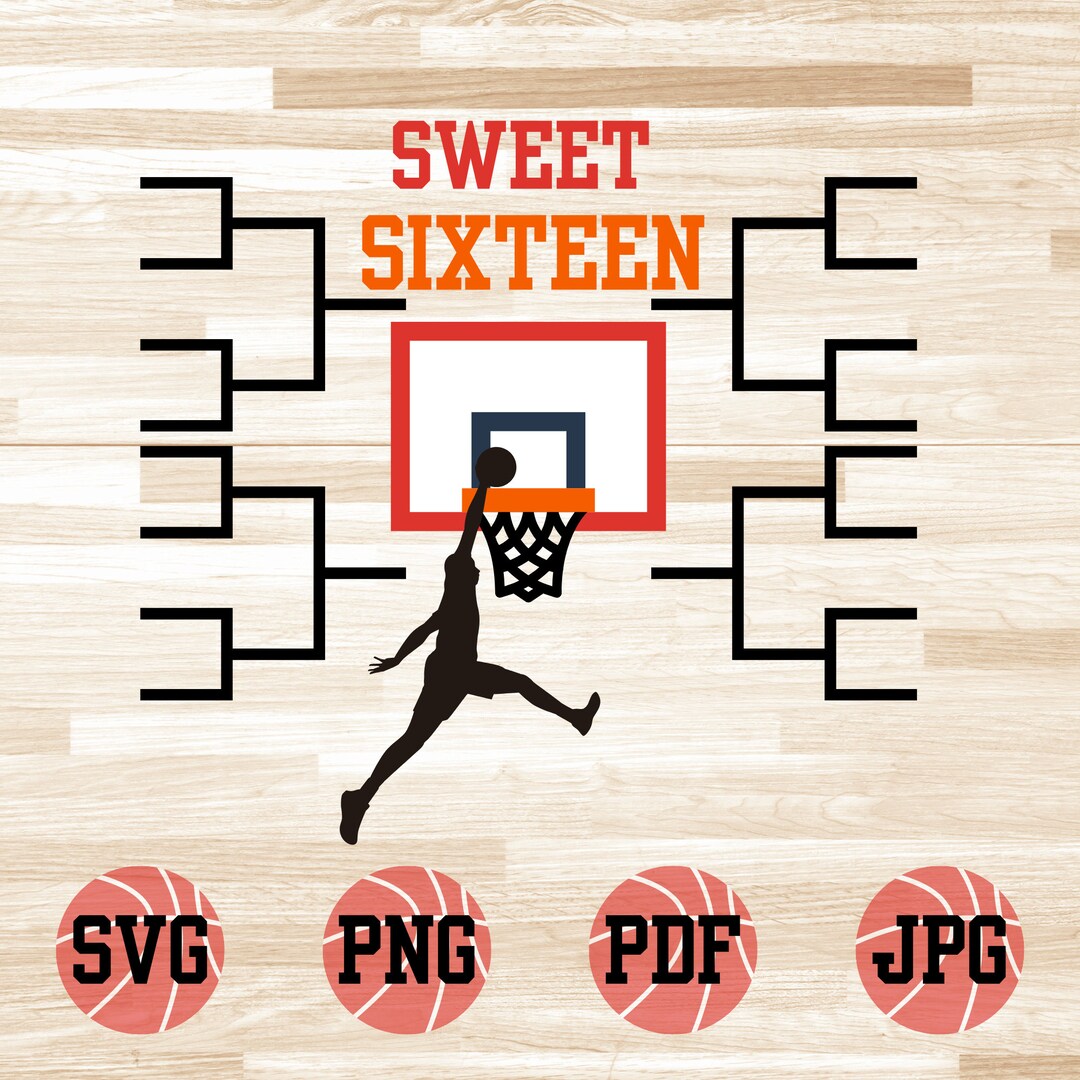 March Madness Sweet 16 Digital File - Etsy