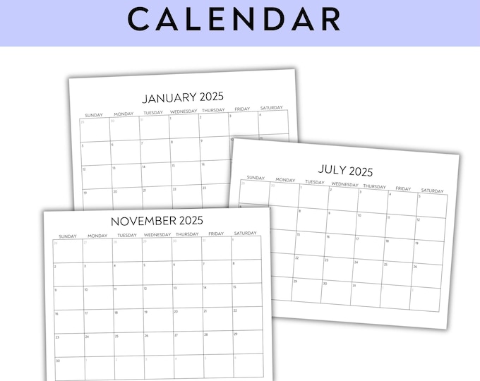 2025 Personalized Calendar, Full Year Calendar, Custom Photo Calendar ...