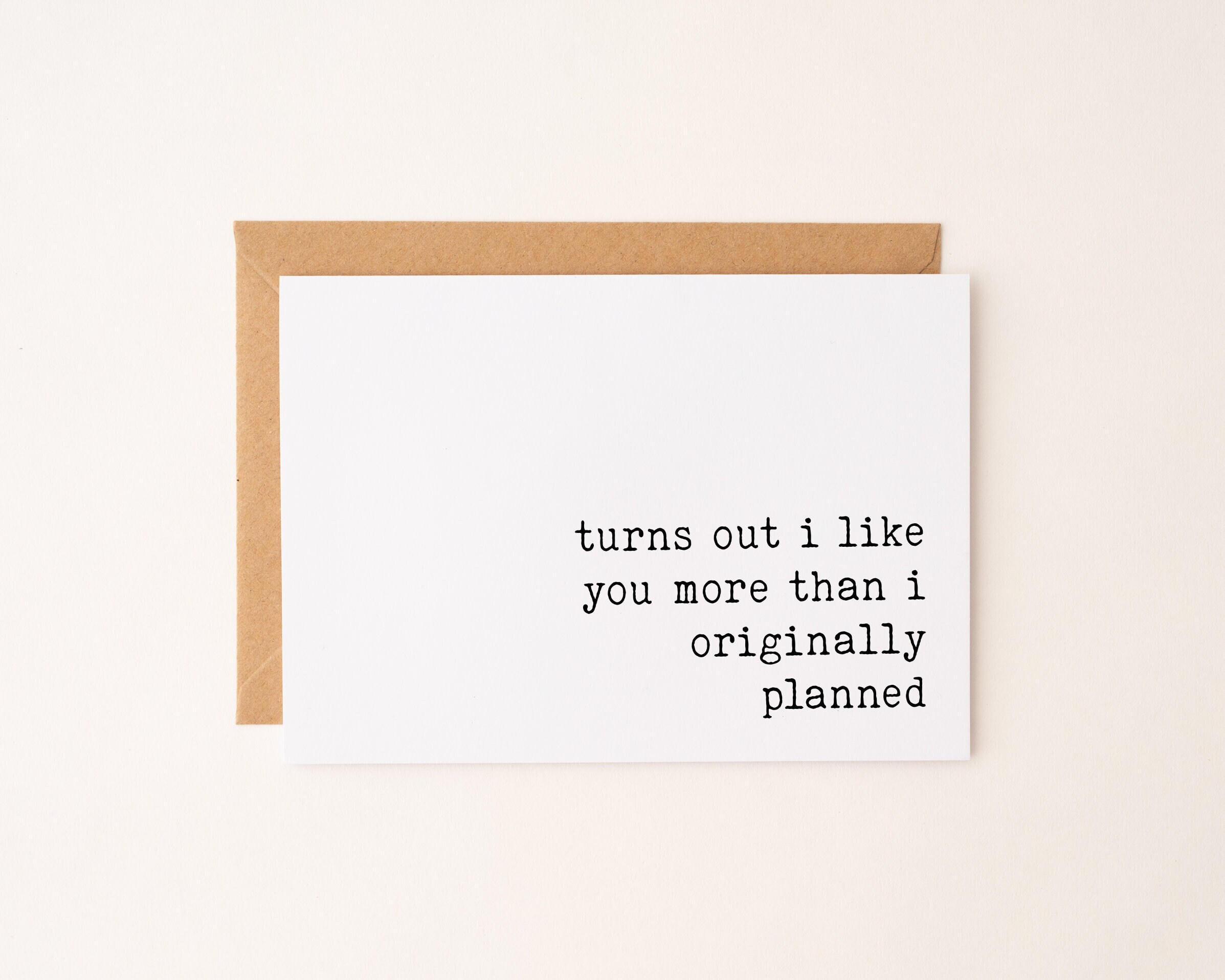 Turns Out I Like You More Card, Anniversary Card, Anniversary Gift ...