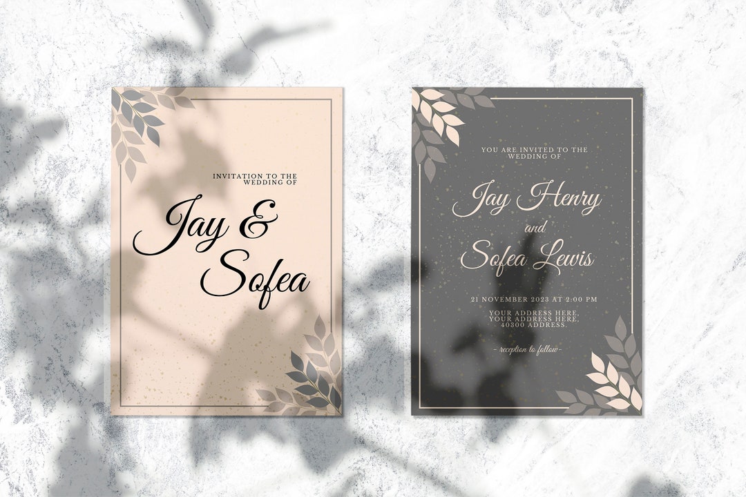 Flower Garden Theme Invitation Card - Etsy