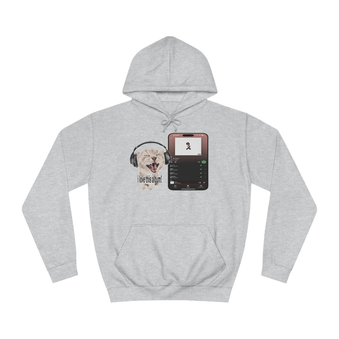 Cat Listening to Ken Carson X Hoodie - Etsy