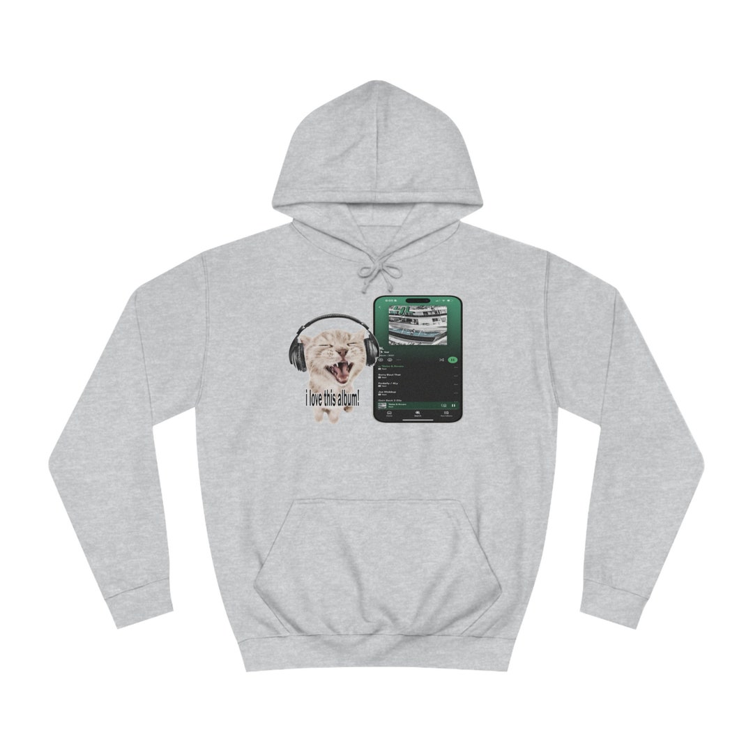 Cat Listening to Yeat 4L Hoodie - Etsy