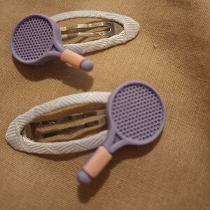 Badminton Style Hair Clips for Girls, Sport Related Hair Slides for ...