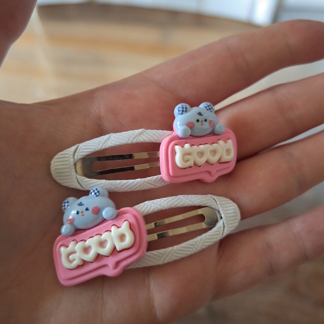 Blue Cat Hair Clips for Girls, Gift for Teddy Lover Daughter, Animal ...