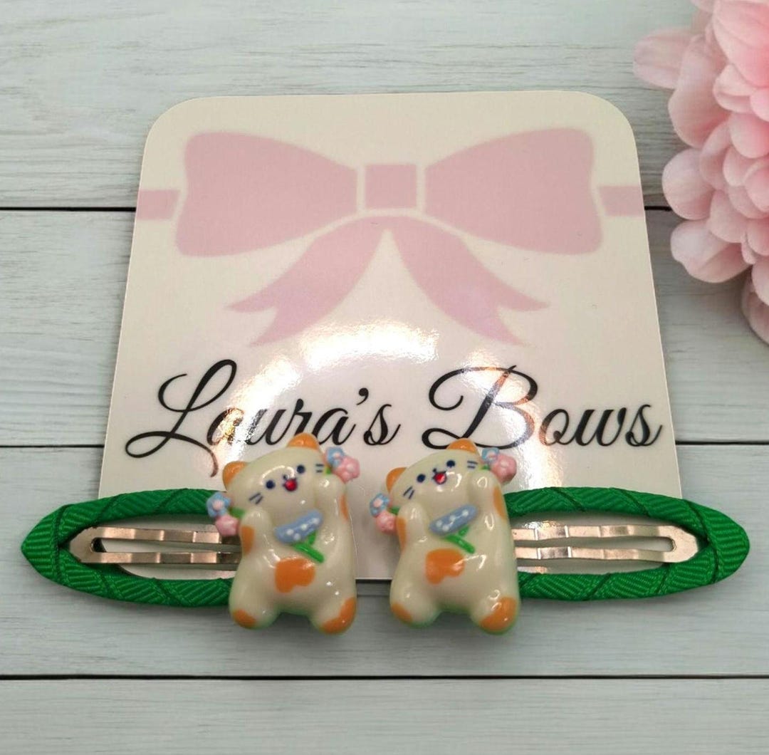 Cute Cat Hair Clips for Girls, Fun Animal Hair Slides for Children ...