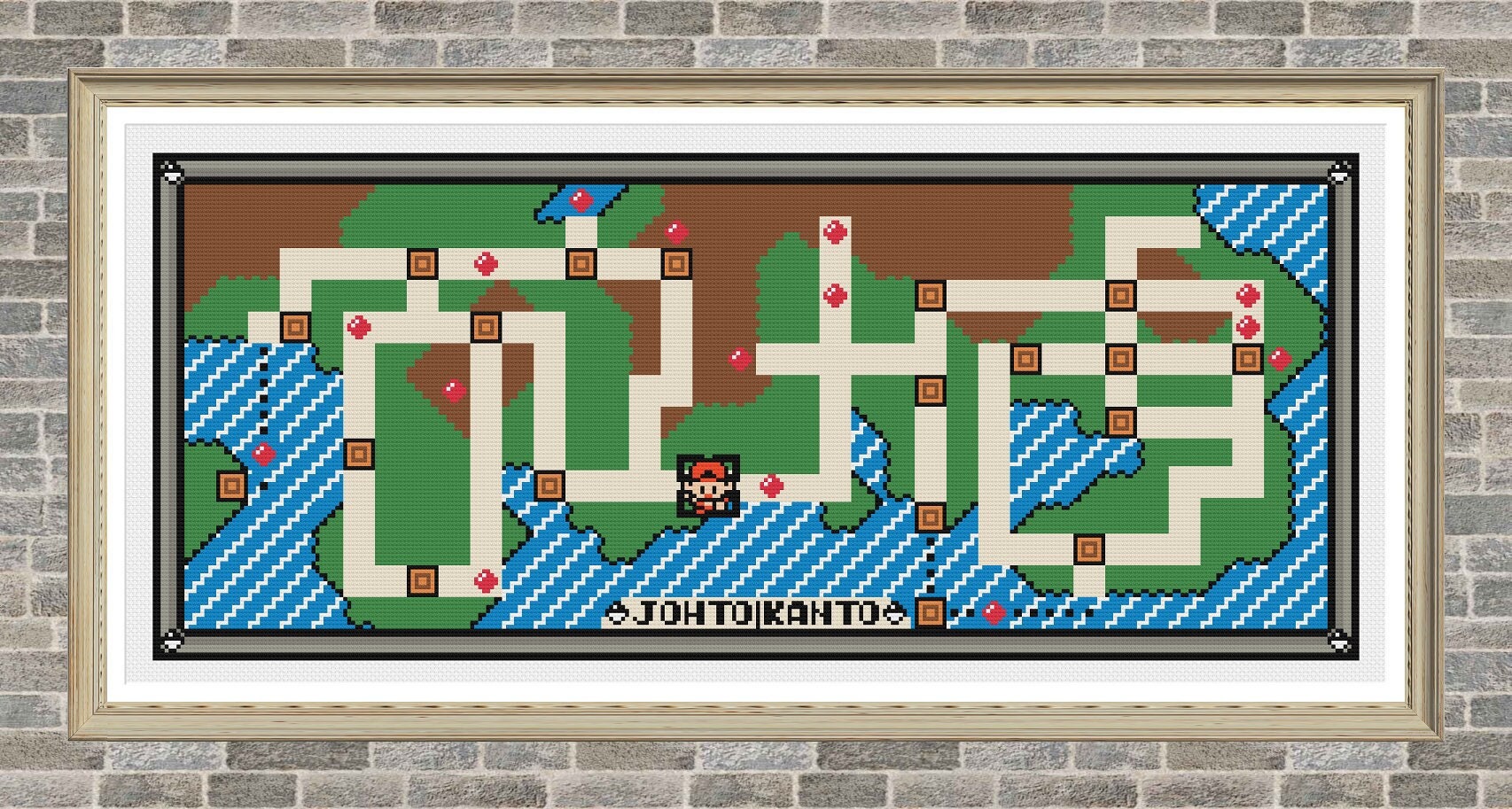 Pokemon Crystal Kanto Map