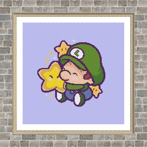 Baby Luigi Pixel Art