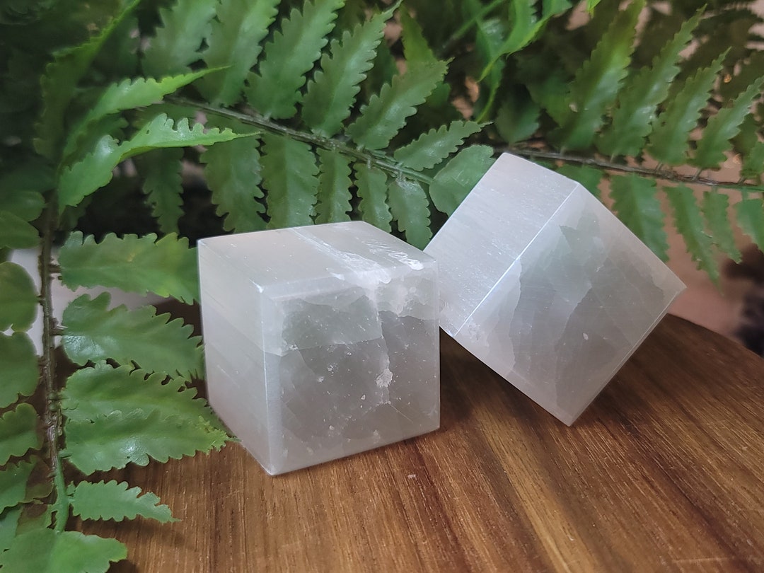 Satin Spar Cube - Etsy