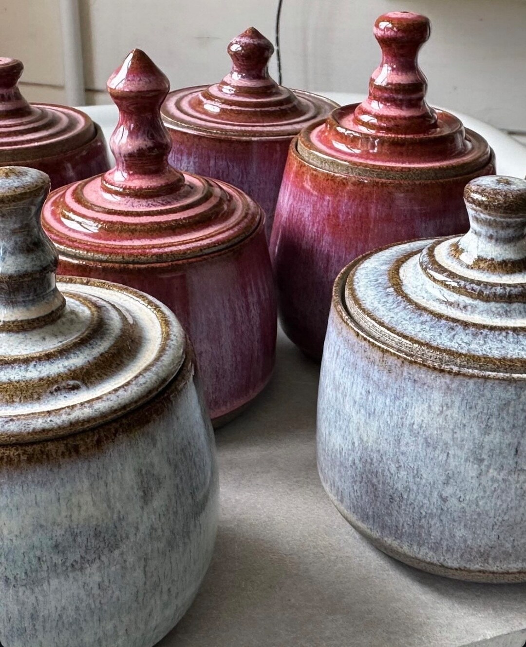 Jewellery Trinket Dish, Ring Holder Pottery, Ceramic Jar With Lid ...