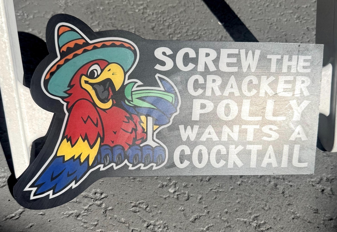 Funny Sign. Screw the Cracker. Polly Wants a Cocktail. - Etsy
