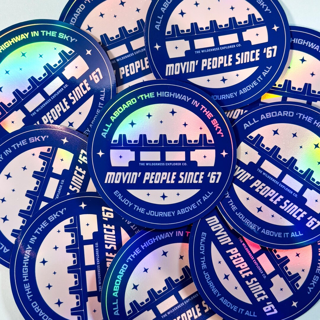 Peoplemover Inspired Holographic Vinyl Sticker/magnet - Etsy