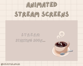 Animated Lofi Night Stream Scenes Cute Cozy Setup Room Starting Soon Be ...