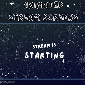 Animated Celestial Stream Scenes Aesthetic Cute Scenes Starting Soon Be ...