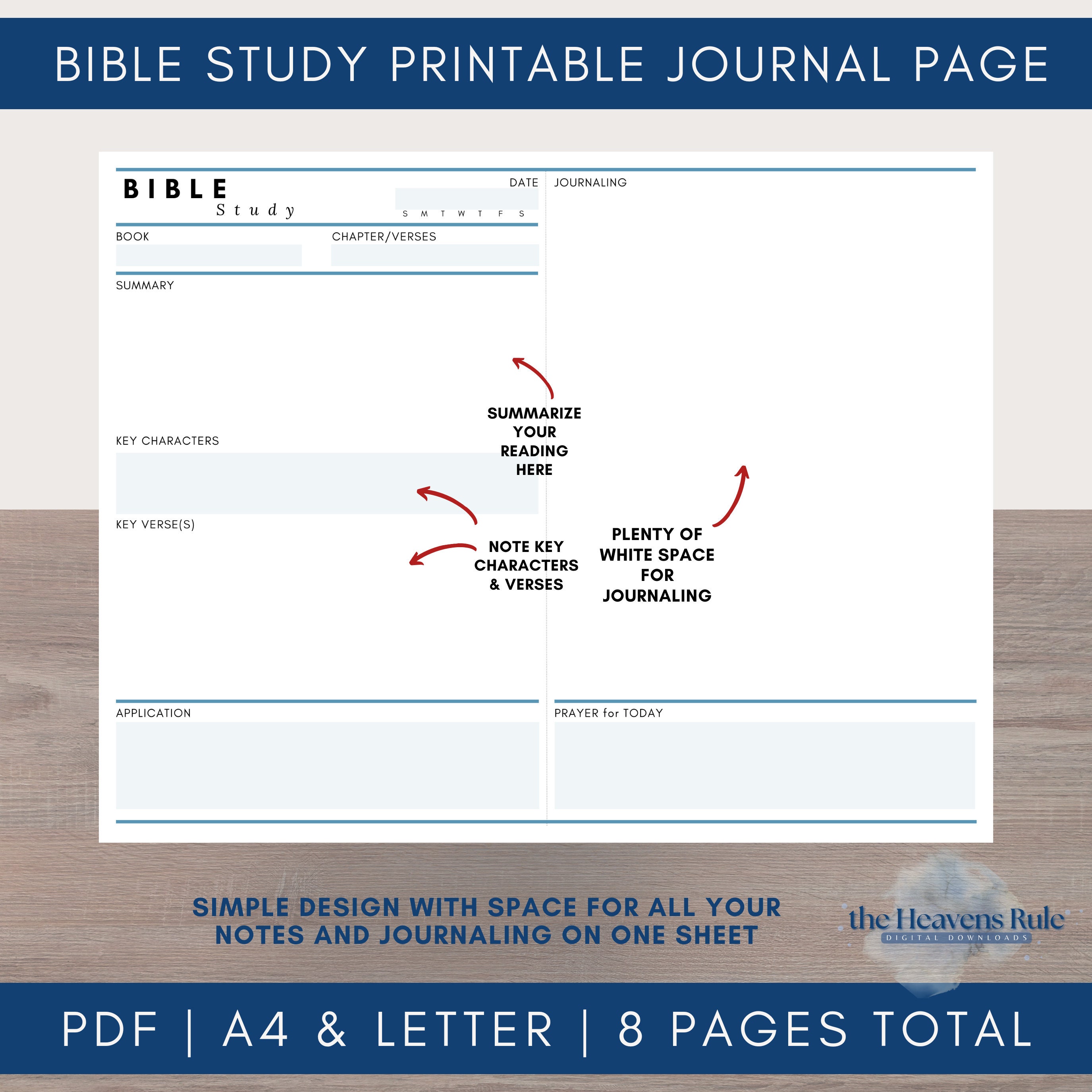 Bible Study Journaling Bundle Bible Study Bullet Journal - Etsy