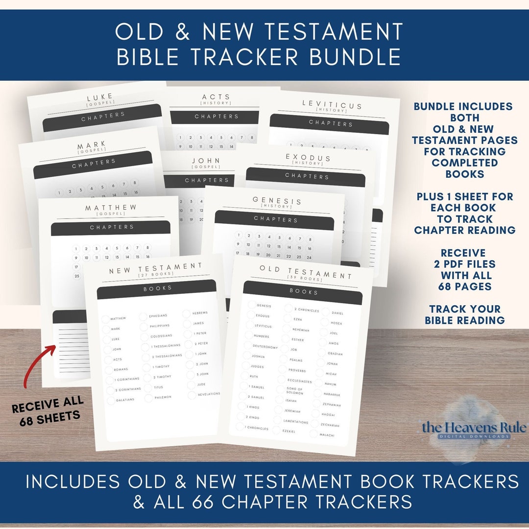 Bible Tracker | Bible Study Plan | Bible Reading Journal | Bible Study ...
