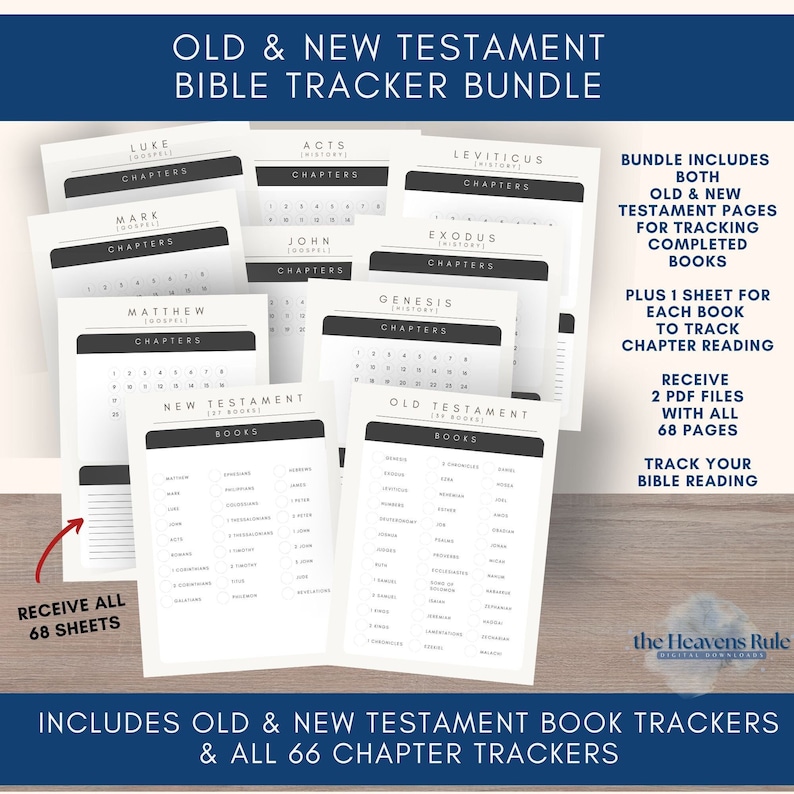 Bible Tracker | Bible Study Plan | Bible Reading Journal | Bible Study ...