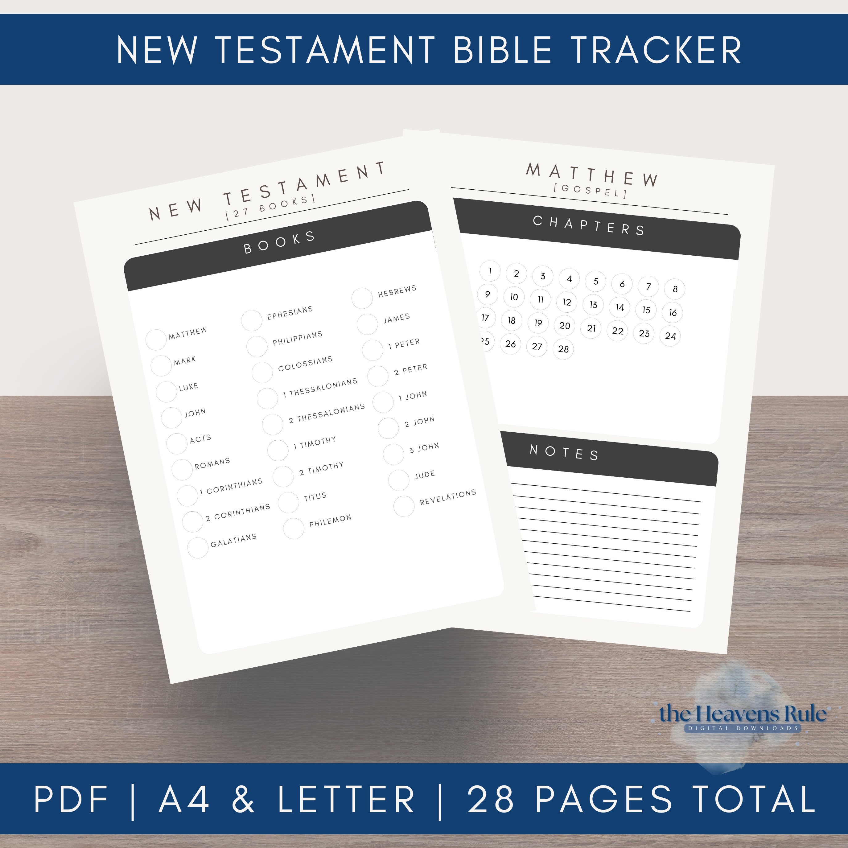 Bible Tracker Bundle | Bible Study Plan | Bible Reading Journal | Bible ...