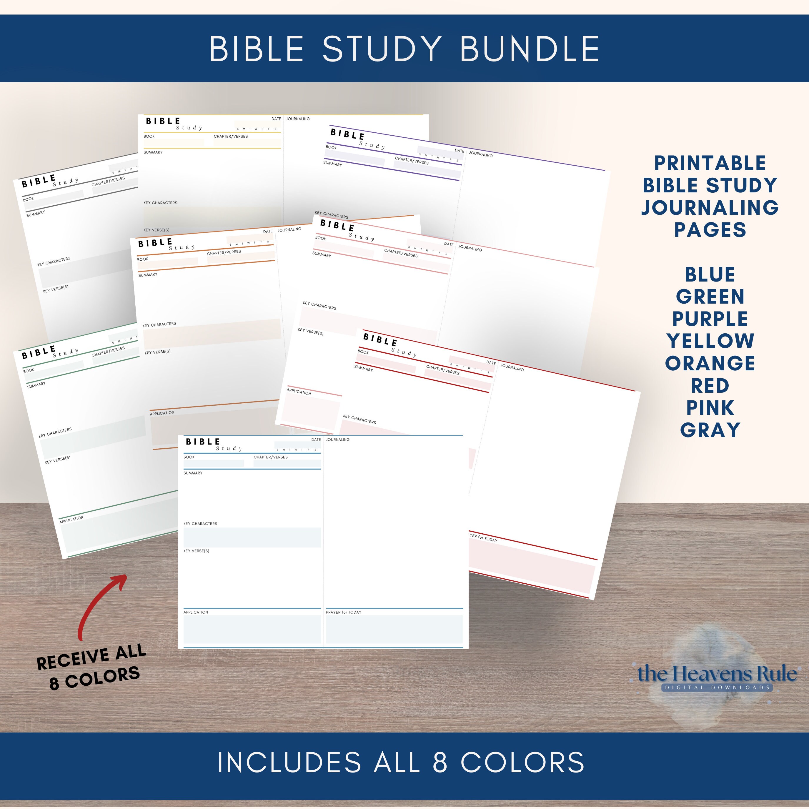 Bible Study Journaling Bundle Bible Study Bullet Journal - Etsy