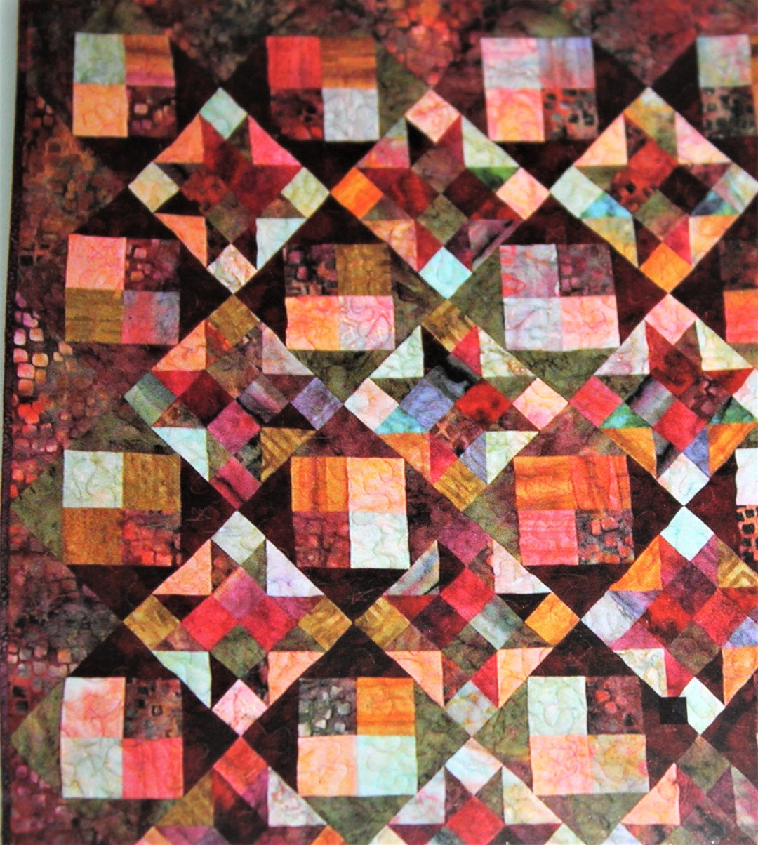 Desert Hues Quilt Pattern by Becky and Me 50 X 50 Quilt Rustic Fall ...