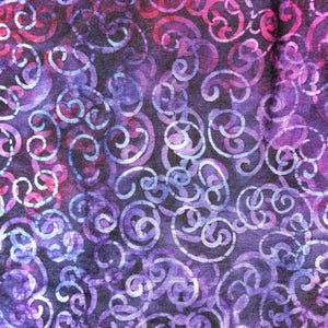 Cotton Batik Fabric #18 Purple Batik Quilt Fabric 1 Yard - Etsy