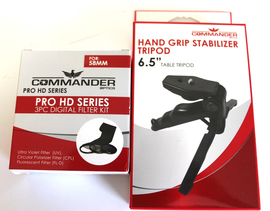New Commander Camera Hand Tripod and Filter Kit Pro Series - Etsy