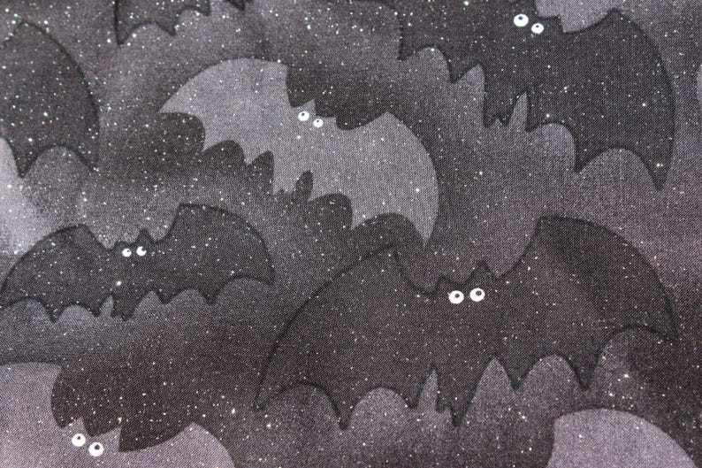 Fabric #151 Black Bats Cotton Halloween, Fall Quilt Fabric - Etsy