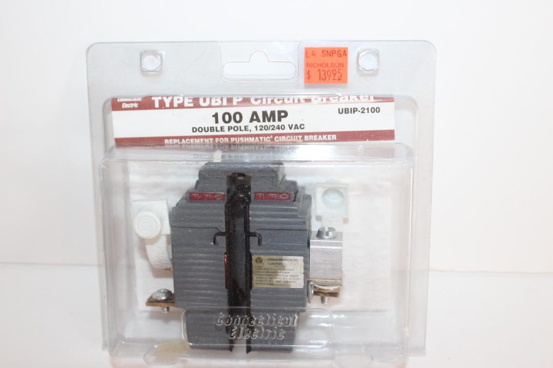 100 Amp New Pushmatic Circuit Breaker - Etsy