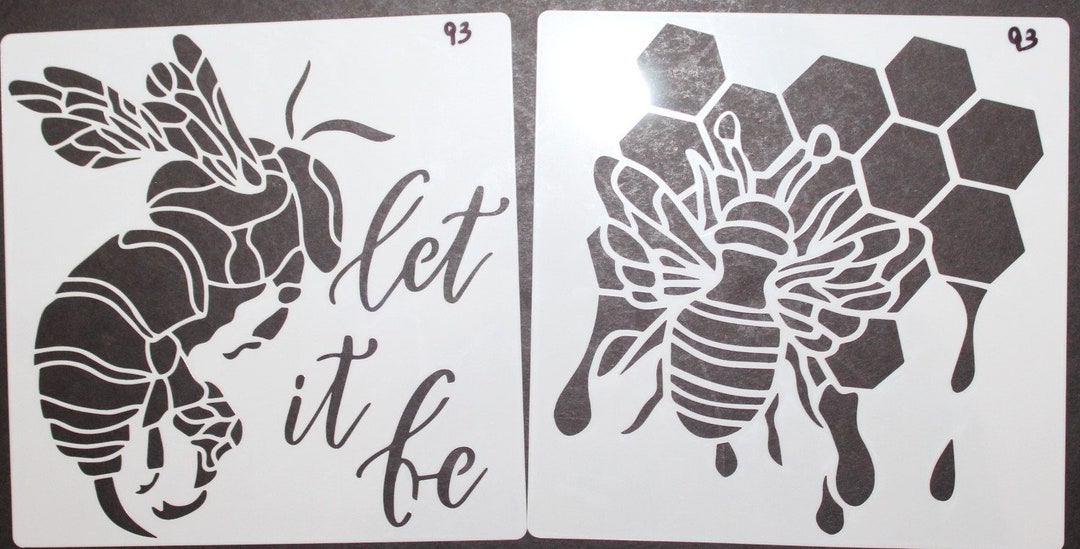 CHOICE Mylar Stencil 93 HONEYBEE, Hornet, Honey, Beehive 6 X 6 - Etsy
