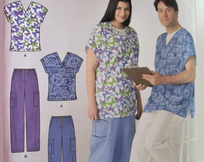 Simplicity Sewing Pattern 2142 SCRUBS Pattern Scrubs Top, Scrubs Pants ...