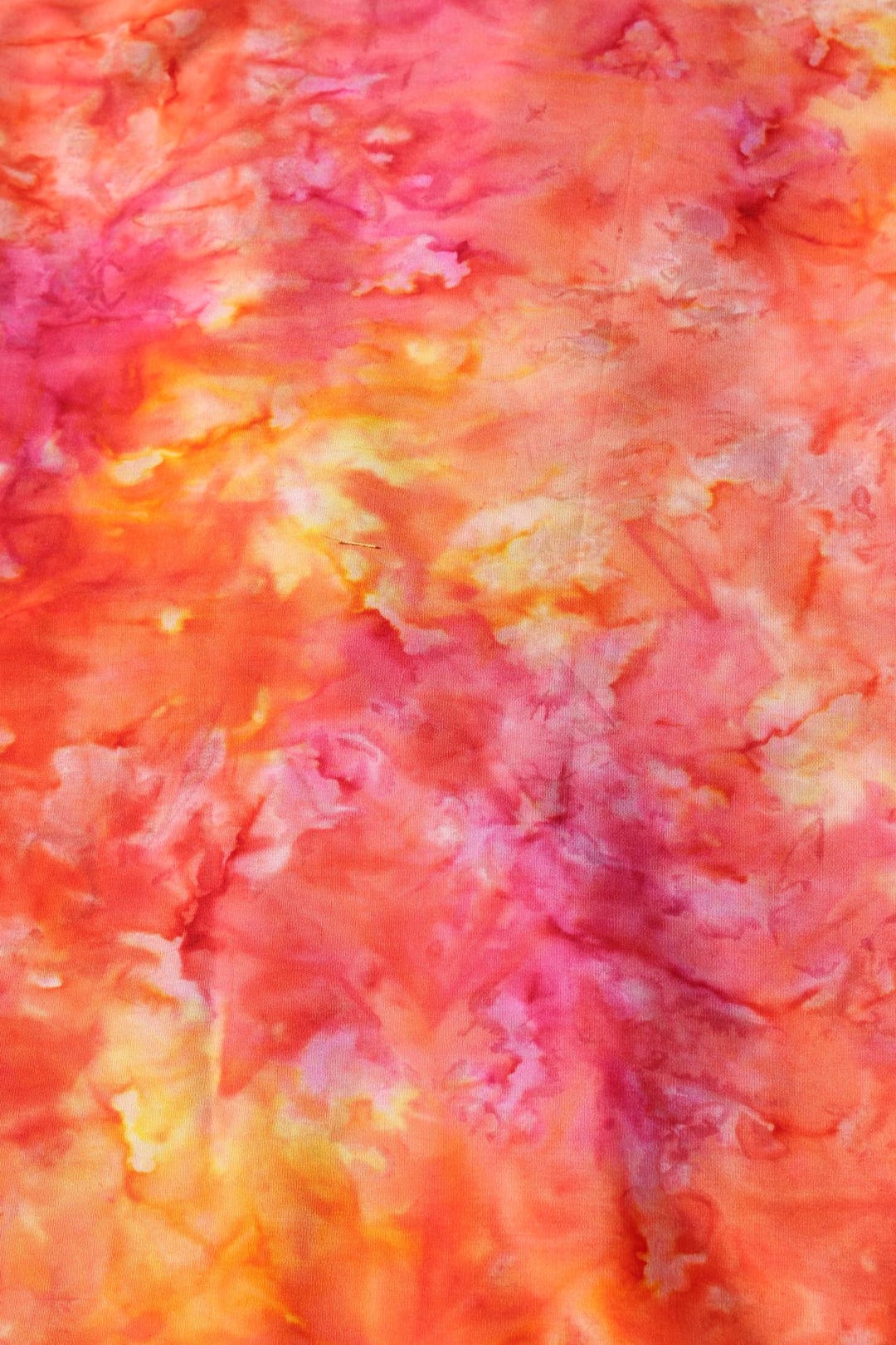 Fabric #205 BEAUTIFUL Pink and Orange Batik Cotton Quilt Fabric - Etsy