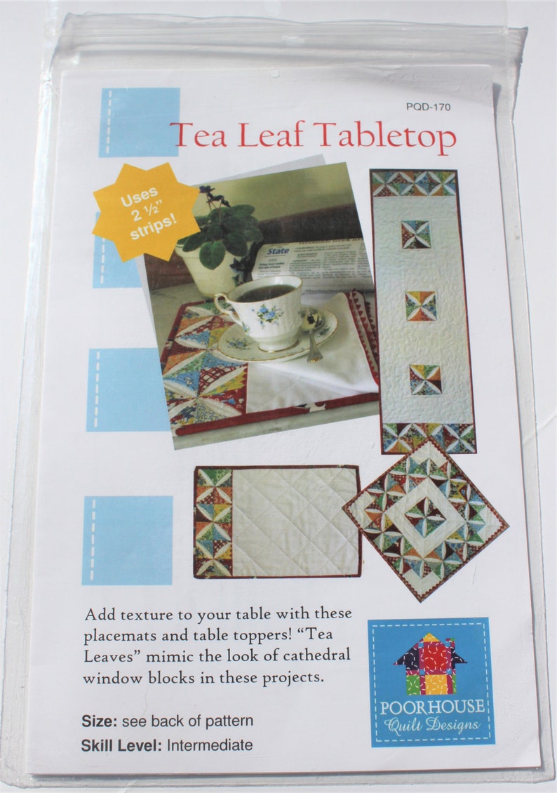 Cathedral Window Quilt Pattern for Placemats or Table Runner Quilt ...