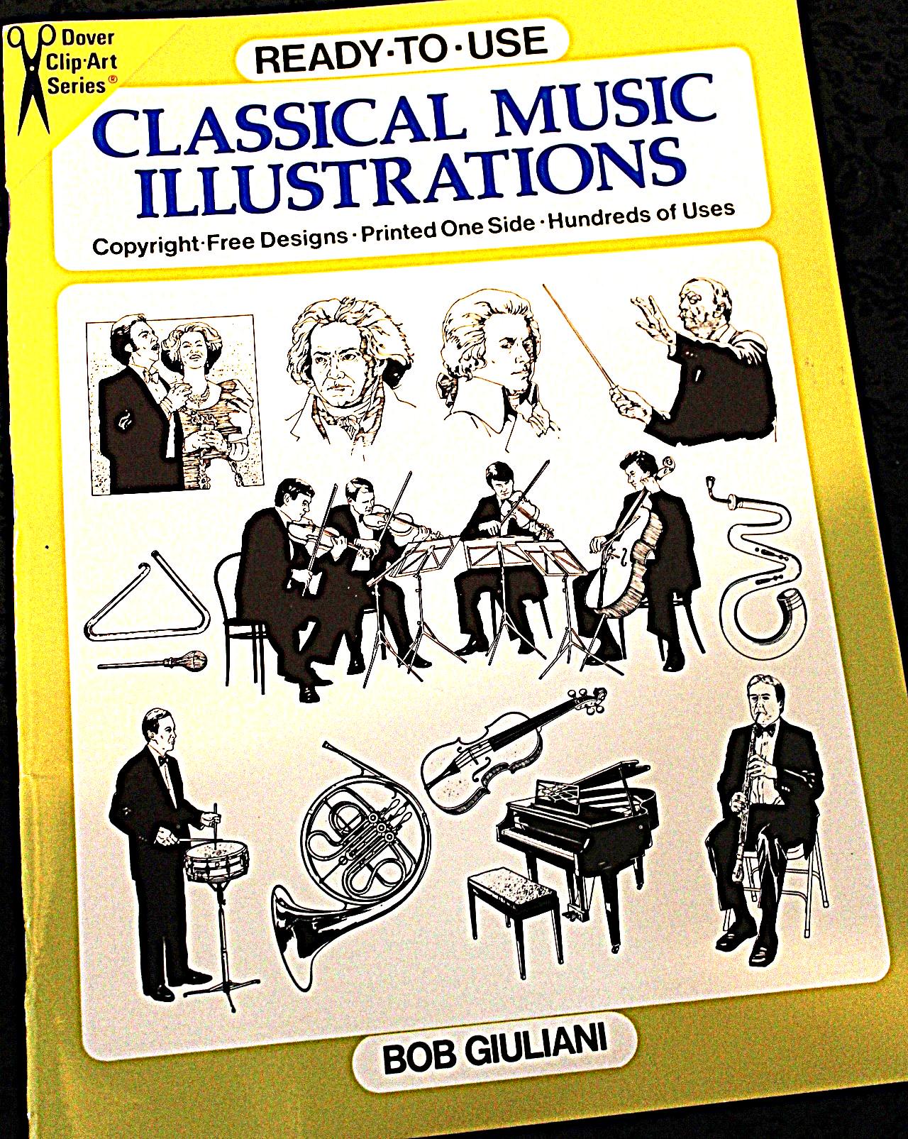 Dover Classical Music Clip Art Designs Copyright Free Pictures - Etsy