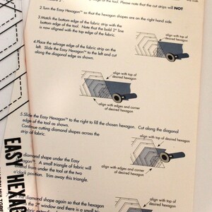 Quilt Ruler Template Easy Hexagon 9 Sizes Hexagons - Etsy