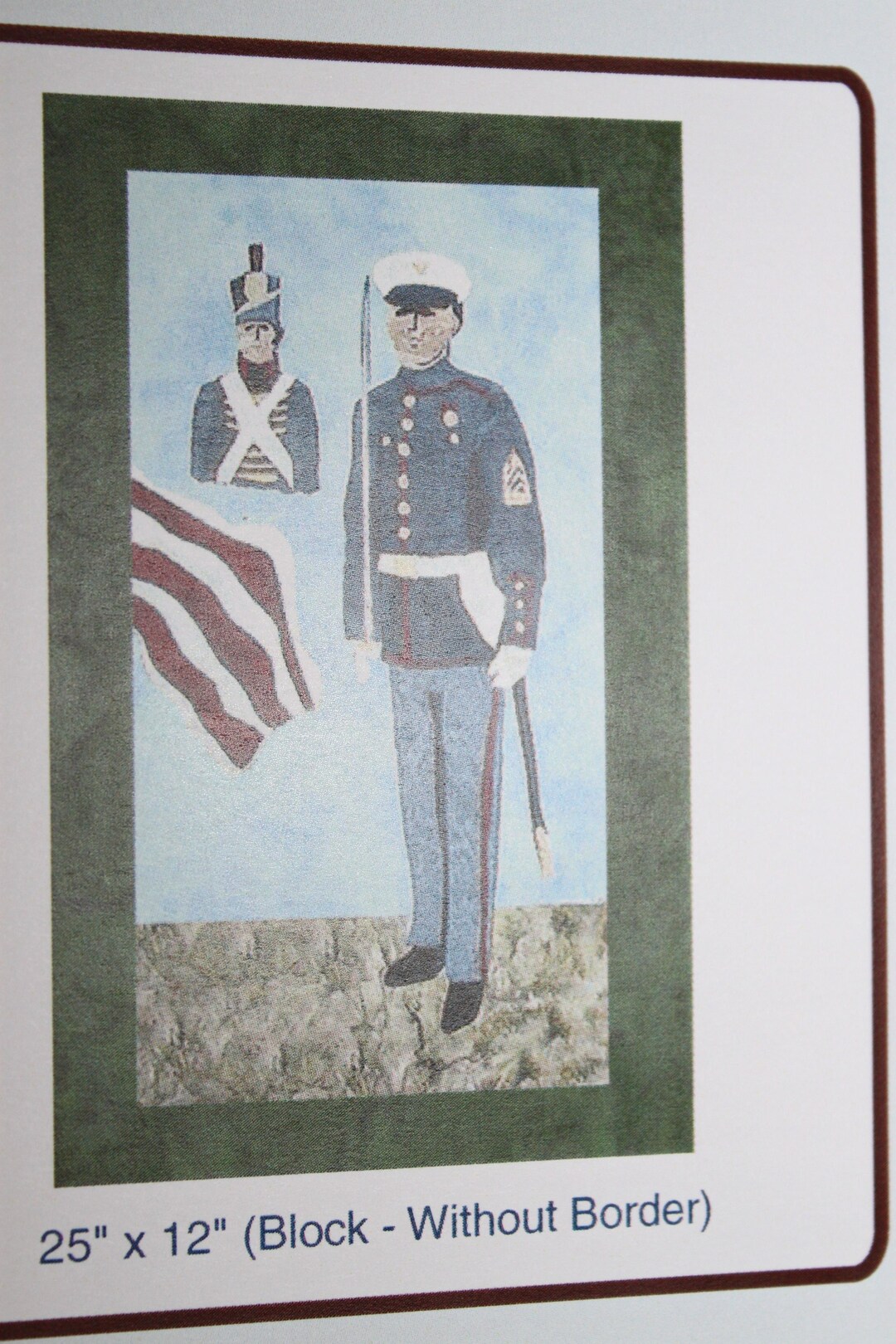 VERY Rare US Marines Quilt Pattern Block B5 Leathernecks-then - Etsy