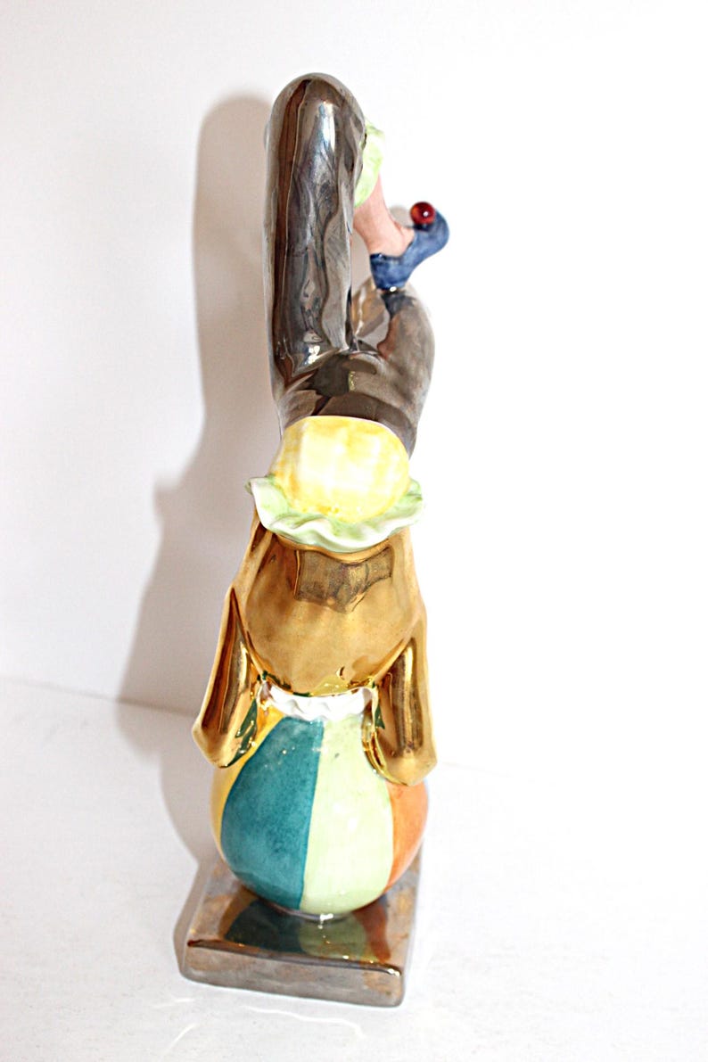 Royal Doulton Prototype Tumbling Clown Gold and Pewter, HN3283 VERY ...
