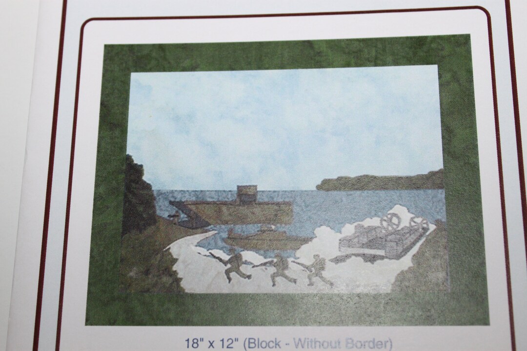 US Marines Quilt Pattern Block B9 VERY Rare Pattern Marine - Etsy