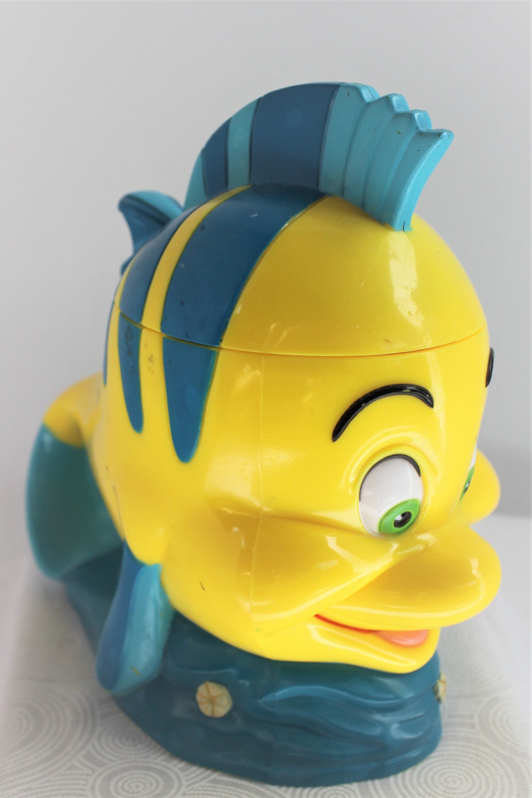 Walt Disney Kids Figural Cup Mug FLOUNDER Fish Finding Nemo Yellow and ...