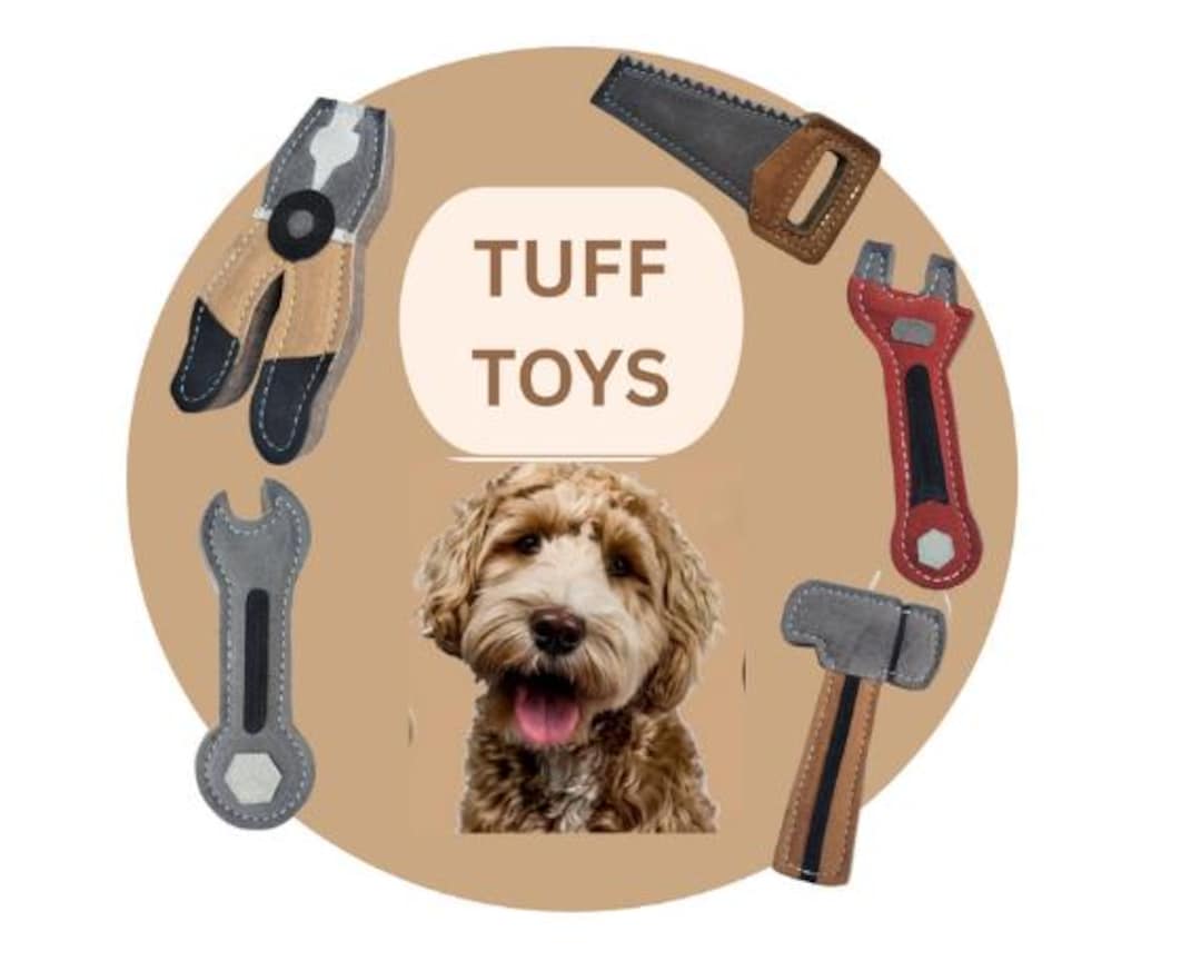 Tuff Toy Dog Chew Tool Set – Durable Leather and Wool Tug Toys | Eco ...