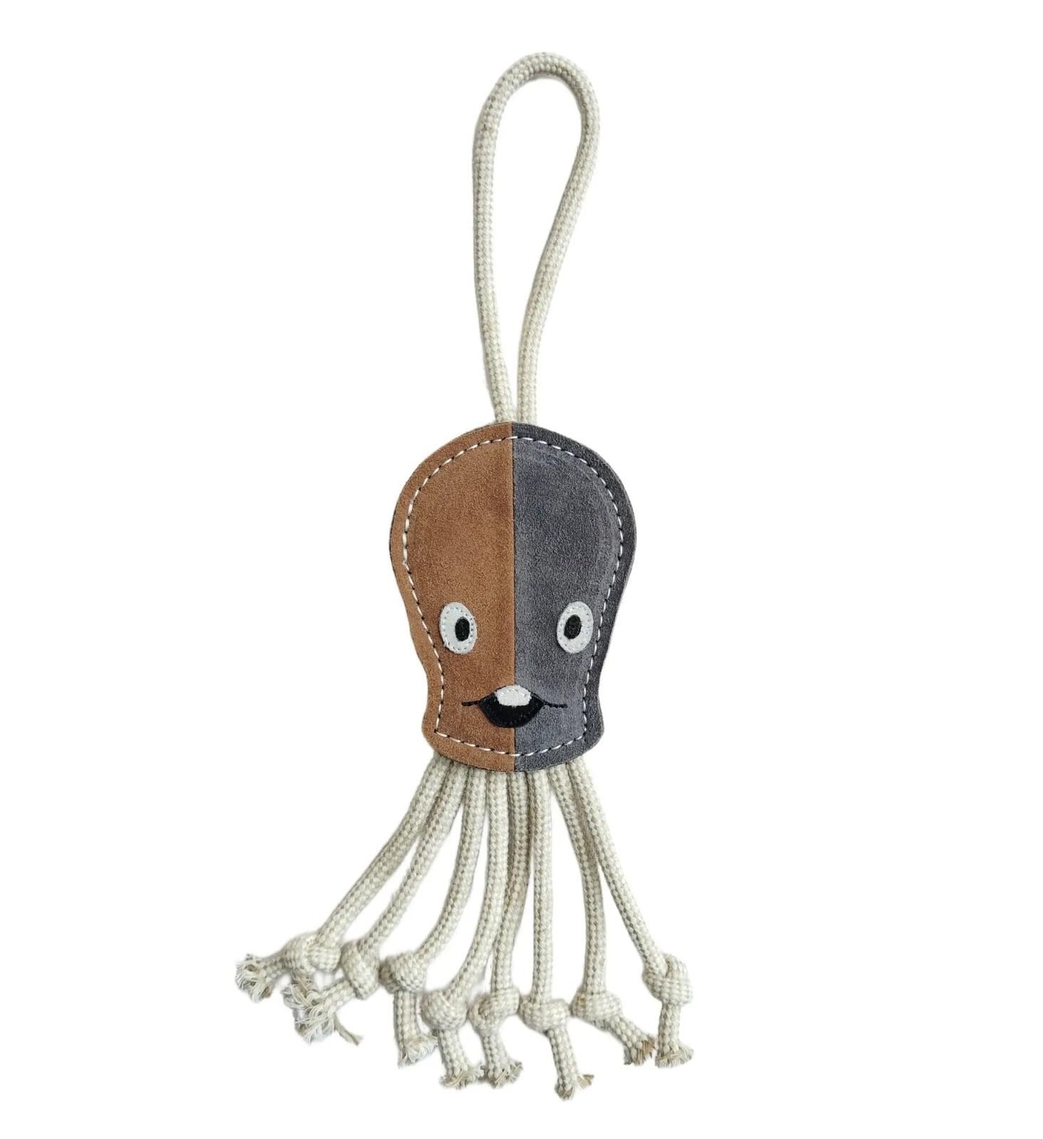 Tuff Toys - Durable Leather and Wool Dog Toy, Hand-stitched, Eco ...