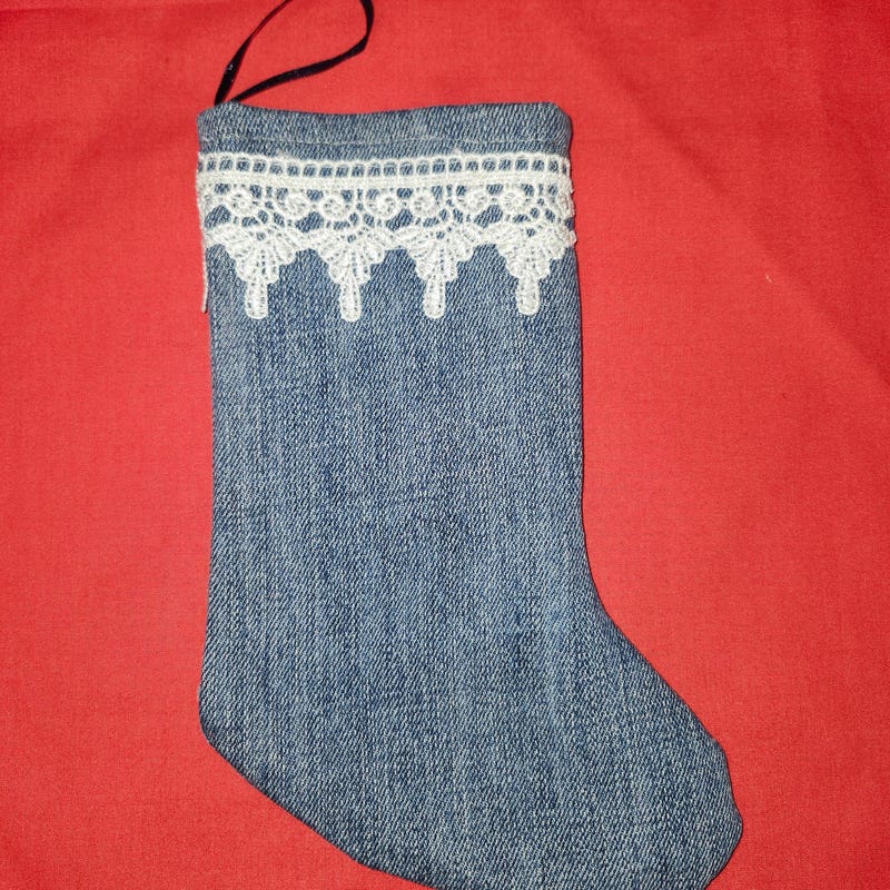 Denim Stocking - Etsy